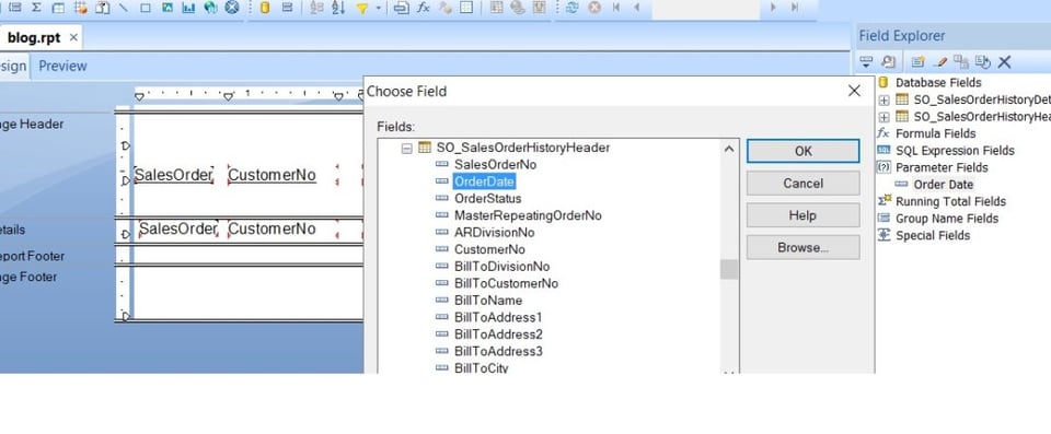 Sage 100 Erp Consultant Tip How To Add A Crystal Reports Parameter